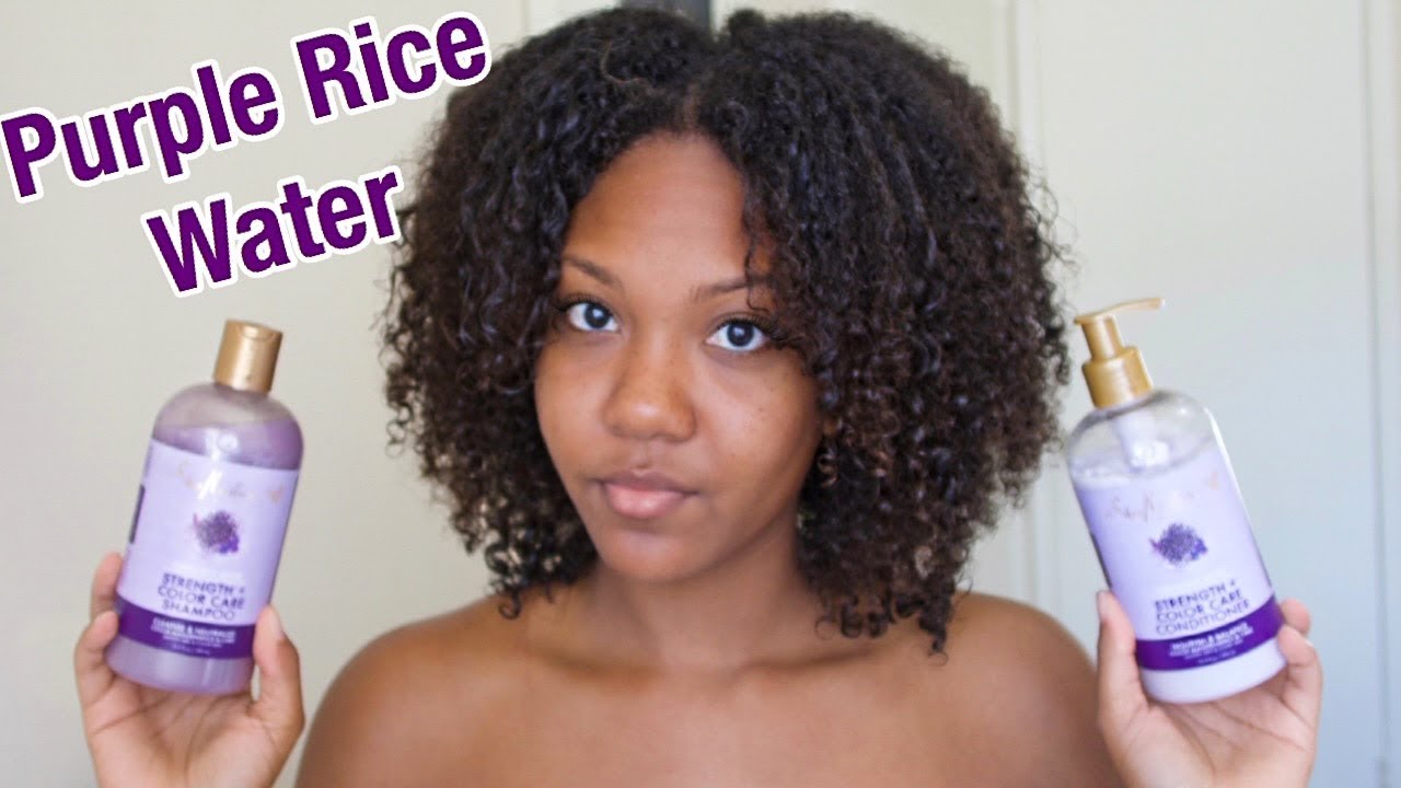 NEW Shea Moisture Purple Rice Water Review! - YouTube