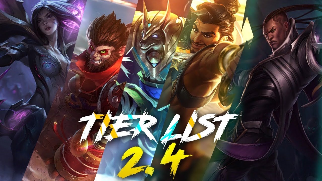TIER LIST WILD RIFT PARCHE 2.4, LOS MEJORES CAMPEONES DEL META 😱 | LOL ...
