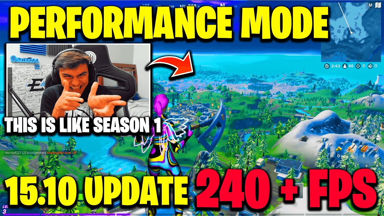 Streamers React & Use Performance Mode In Fortnite & Get Crazy Fps ...