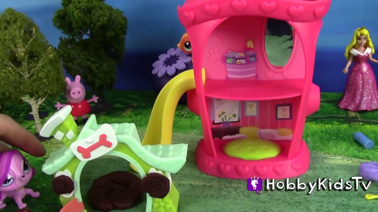 Littlest Pet Shop Mud Slide! Surprise Play-Doh Toy Egg by HobbyKidsTV ...