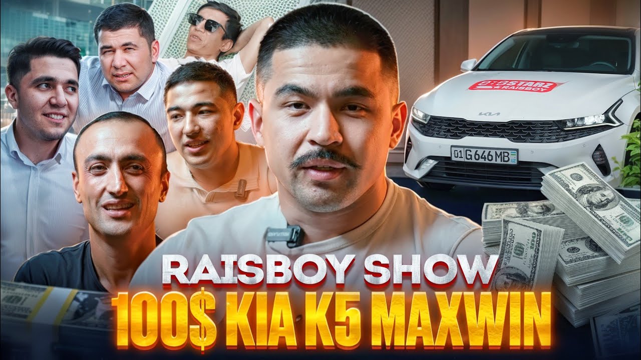 RAISBOY SHOW: 100$ MaxWin KIA K5 pulini yutdim! - YouTube