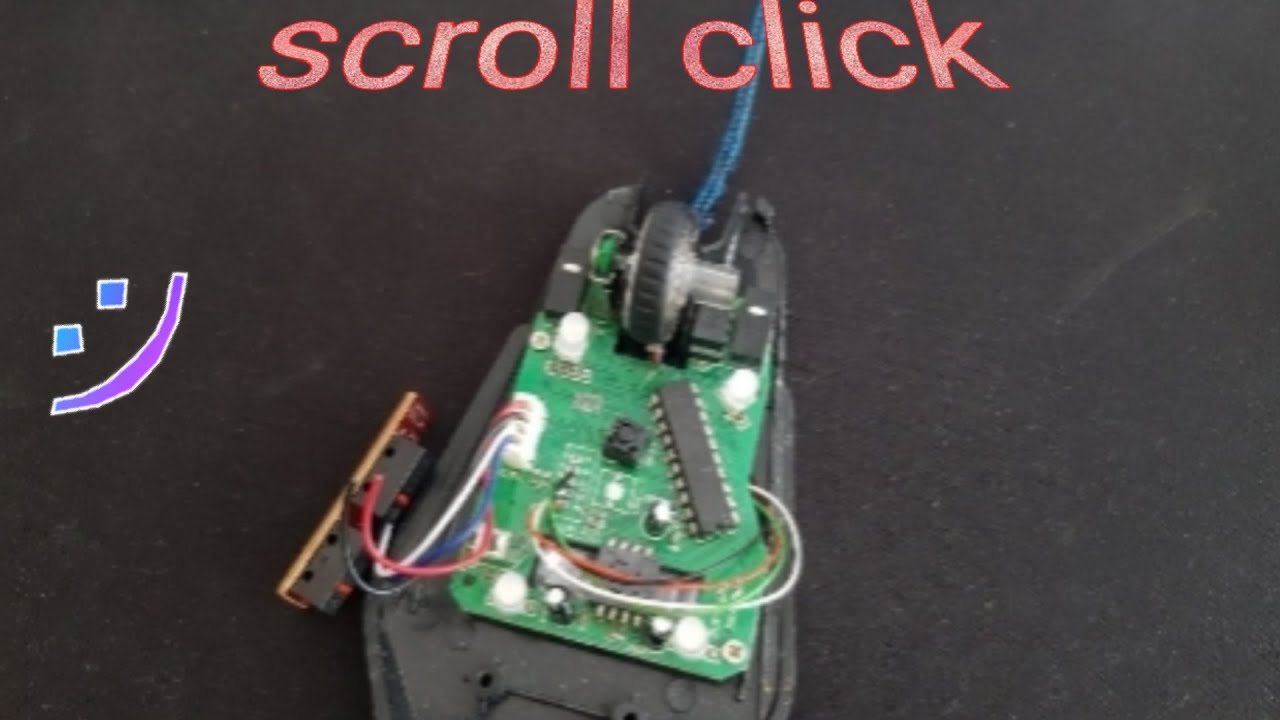 SCROLL CLICKING ON BROKEN MOUSE - YouTube