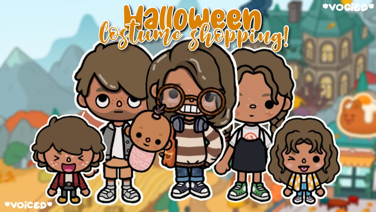 Buying Halloween Costumes 👻|*with voice*|Toca Boca Family RP - YouTube