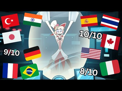 THAT'S A BAD TICKLE in ALL official Amazon Prime Language Dubs | Hazbin Hotel Season 2 w/Rating