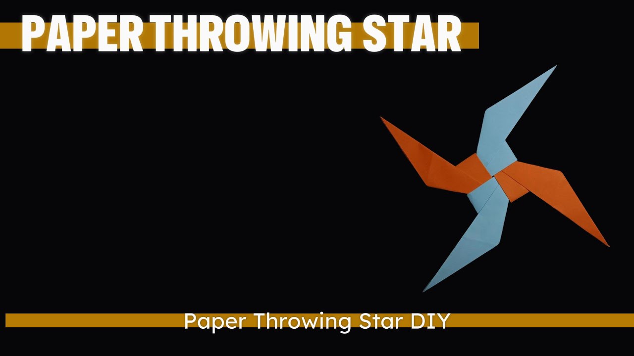 How to Make a Paper Throwing Star | Easy Origami Tutorial - YouTube