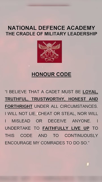 What is the Army Honour code? NDA Honour Code क्या होता है? # ...