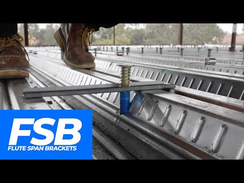 Flute Span Bracket for Steel Deck Anchors - YouTube