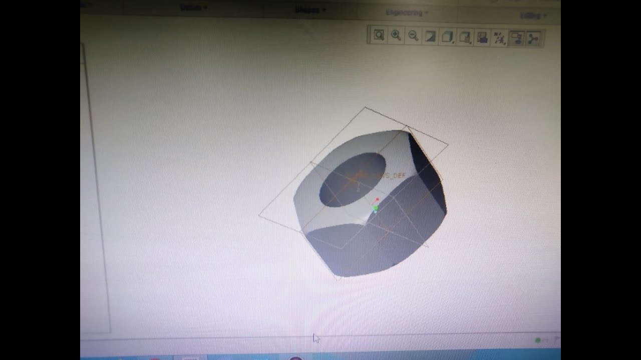 Flange Coupling modeling in Creo part-3 NUT - YouTube