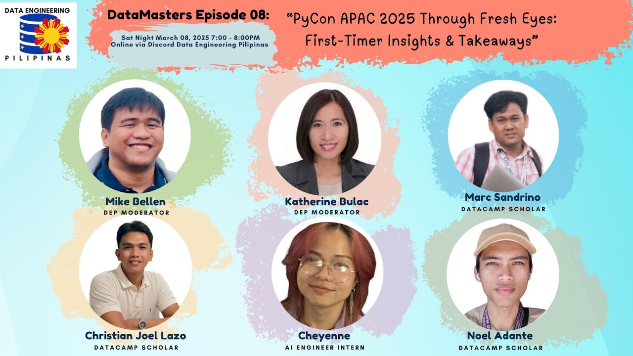 DataMasters Episode 08: PyCon APAC 2025 Insights & Takeaways - YouTube