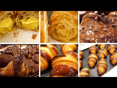 Making of Croissant Variety / Shape And Flavors / Ideas / Technic ...