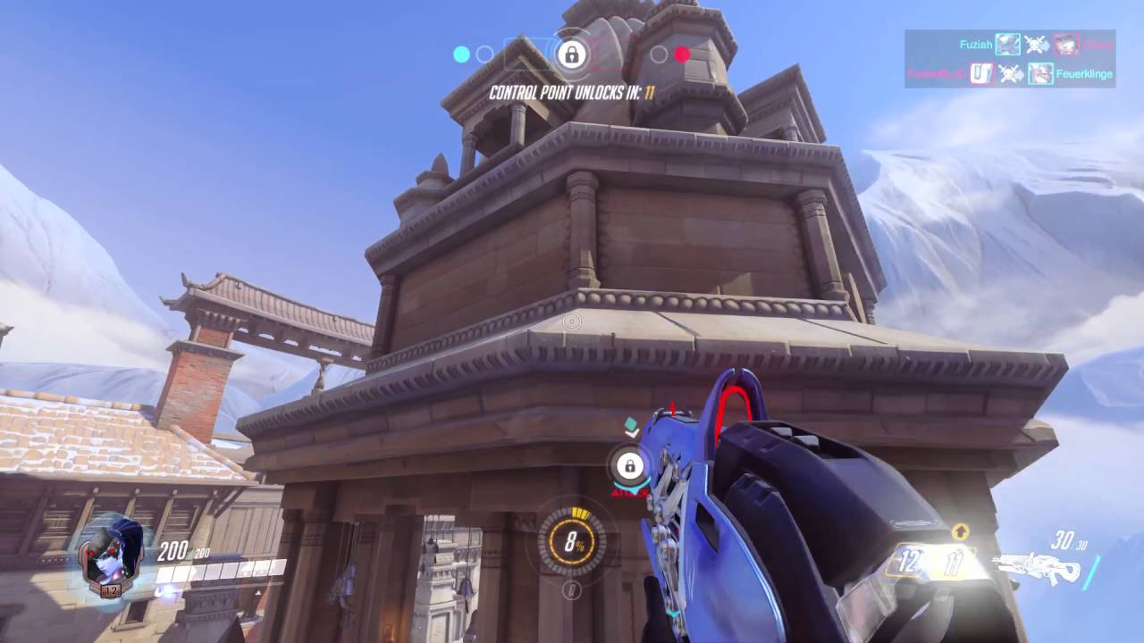 Overwatch Multiplayer Gameplay - Control Point (Loss) - YouTube