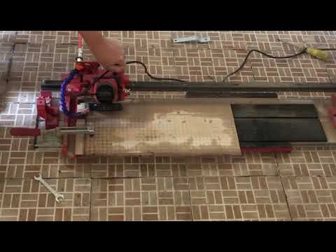 Tile cutter with Angle Grinder,45 degree of inclined cut. #tilecutter #anglegrinder #factory #tegu