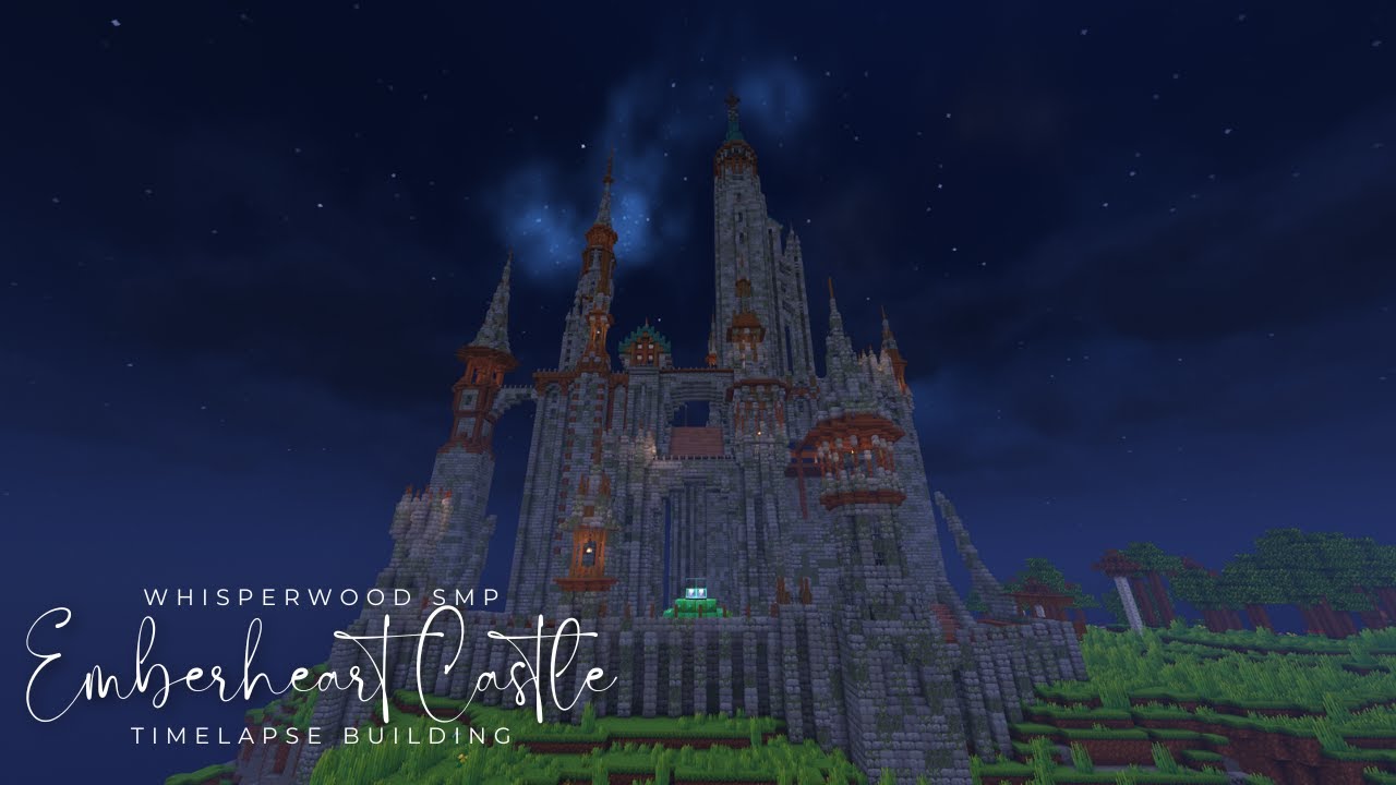 Whisperwood SMP - Emberheart Castle Recreation Part 3 - YouTube