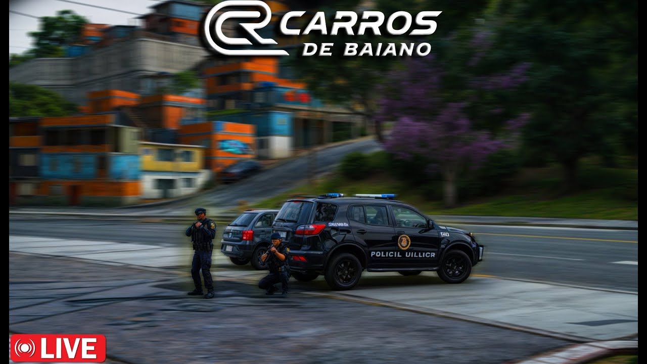 🚔 GTA RP - Polícia Militar | Carros De Baiano | LIVE | ULTRA Realistic ...