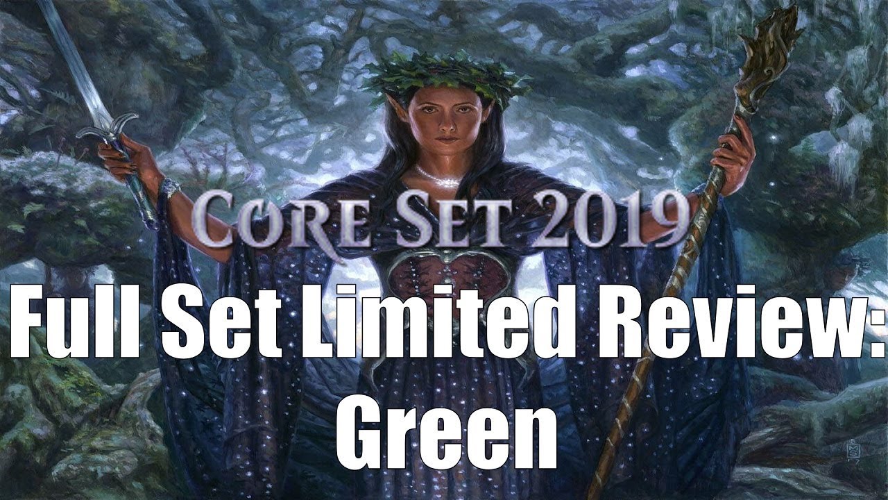 Core Set 2019 Full Set Limited Review: Green - YouTube