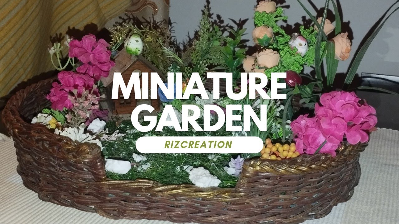Diy||Miniature garden craft||mini garden banaen||home decore - YouTube