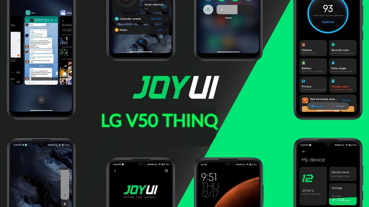 JOYUI 12.5 for LG V50 THINQ Gaming ROM #joyuri #gamingrom #lgv50thinq ...