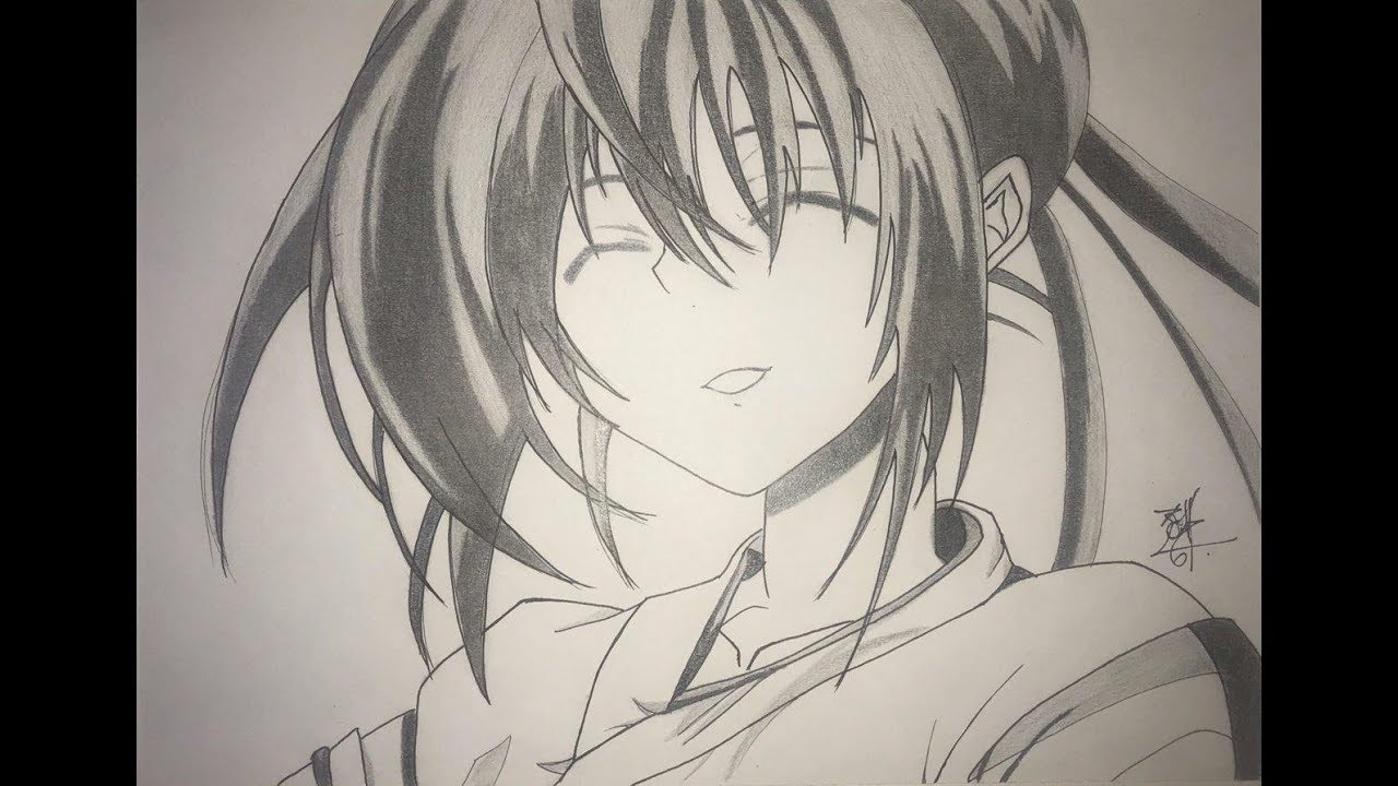 Speed Drawing - Akeno Himejima | High School DxD - YouTube