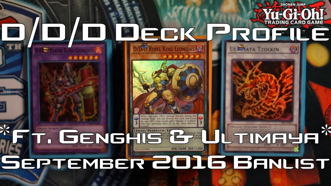 NEW YUGIOH D/D/D DECK PROFILE (Ft. FLAME KING GENGHIS + ULTIMAYA ...