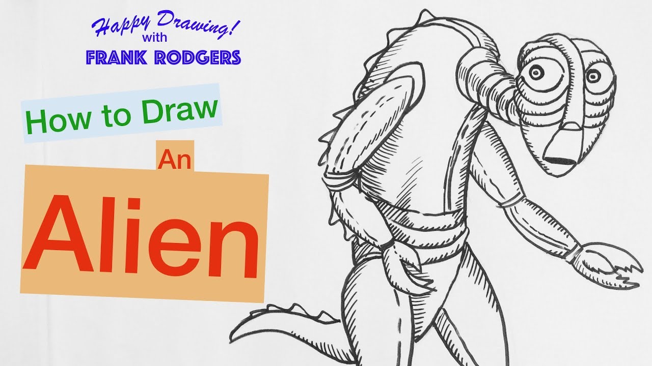 How to Draw an Alien - Illustration Live with Frank Rodgers - YouTube