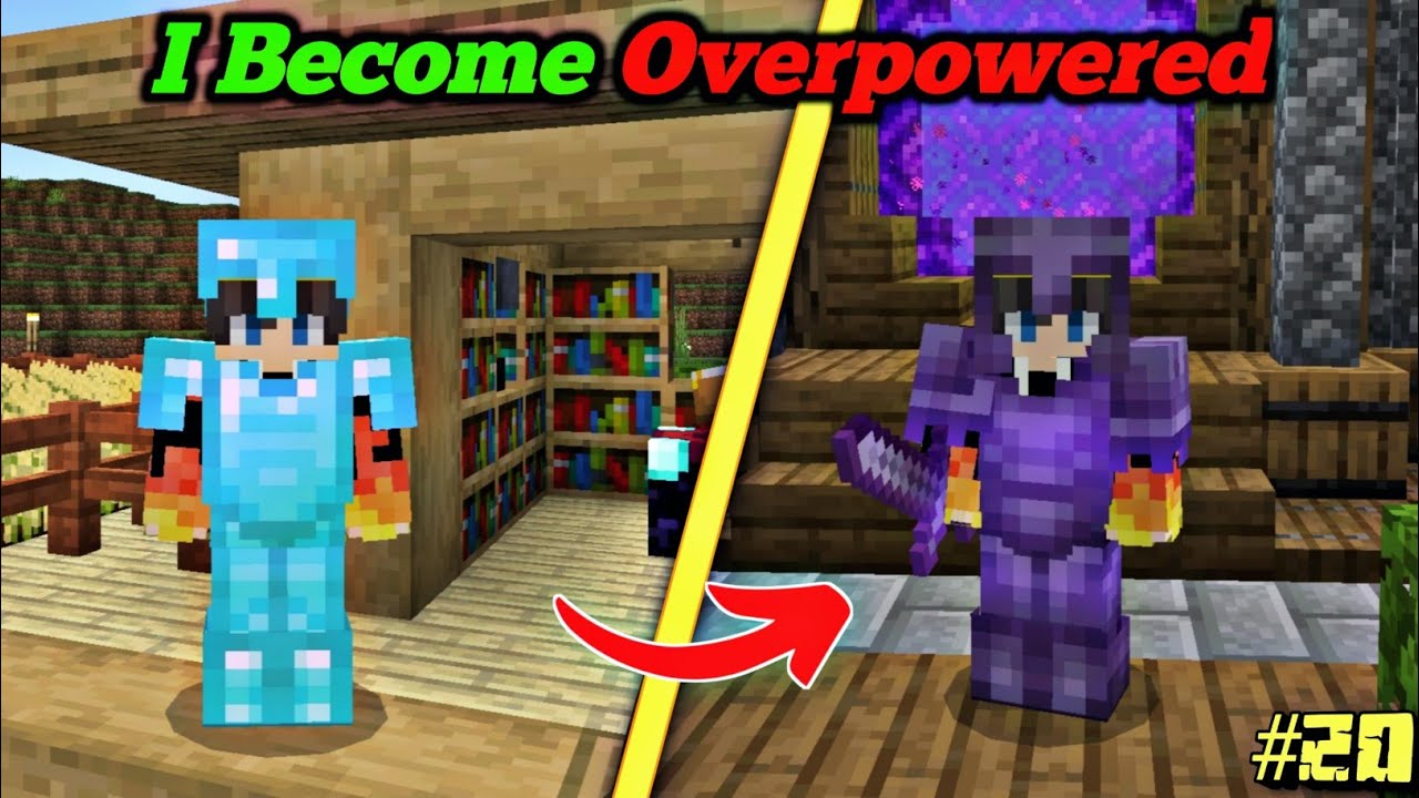 I become overpowered in minecraft pe survival || mcpe survival series ...
