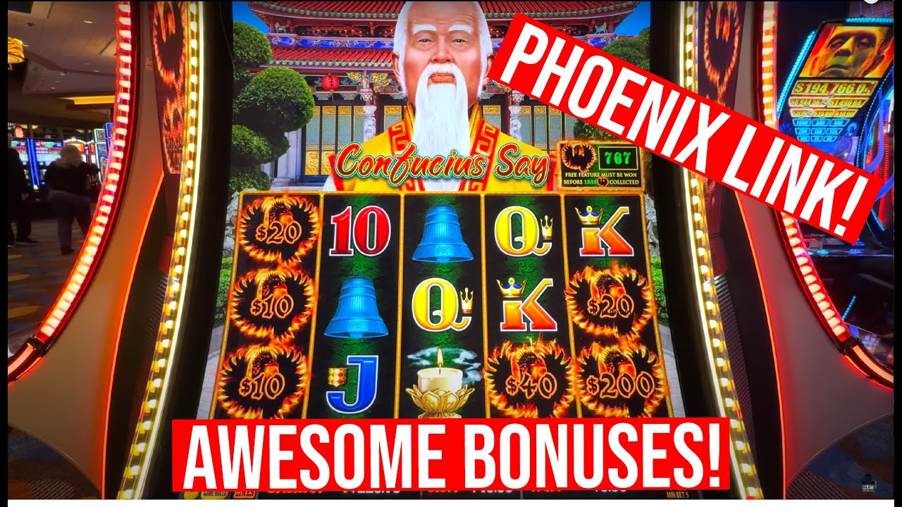 AWESOME BONUSES ON PHOENIX LINK SLOT!! - YouTube