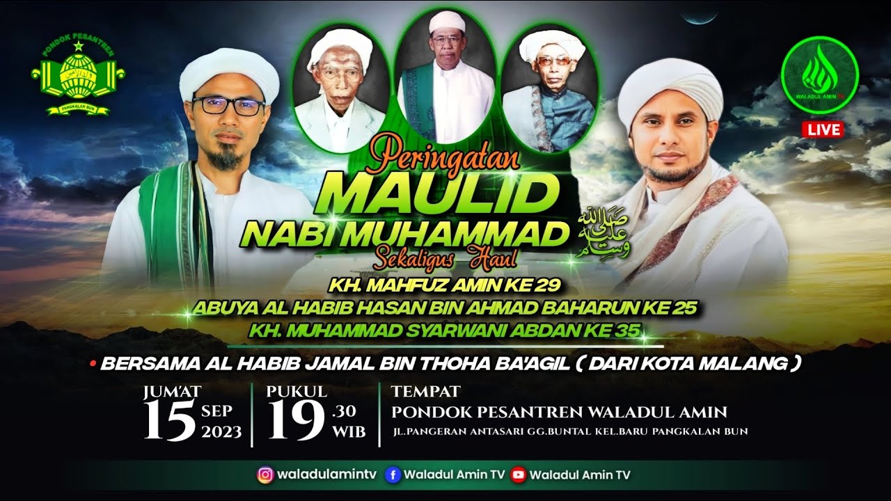 Peringatan Maulid Nabi Muhammad Saw Bersama Al Habib Jamal Ba'agil ...