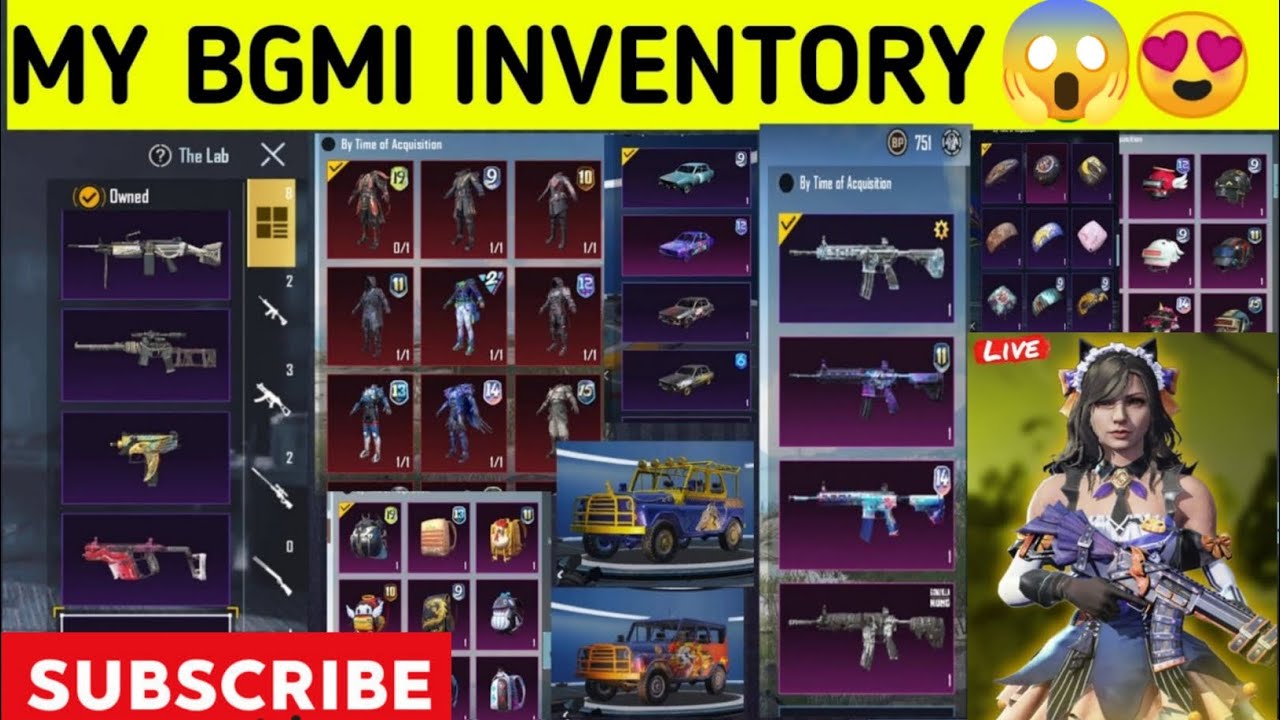 MY BGMI INVENTORY 😱 - YouTube