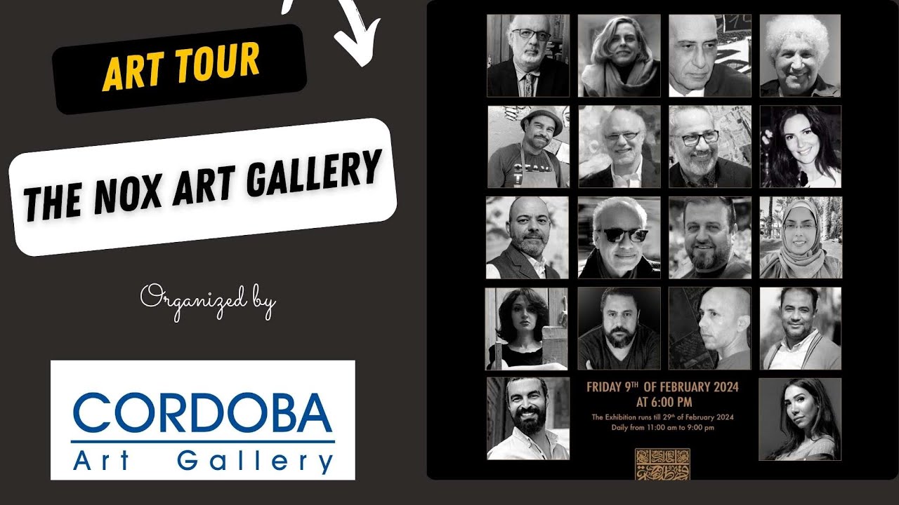 The NOX Art Gallery art tour Night - YouTube