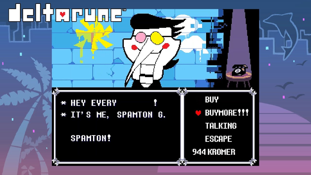 DELTARUNE Chapter 2: Dialtone (Spamton Shop) - YouTube