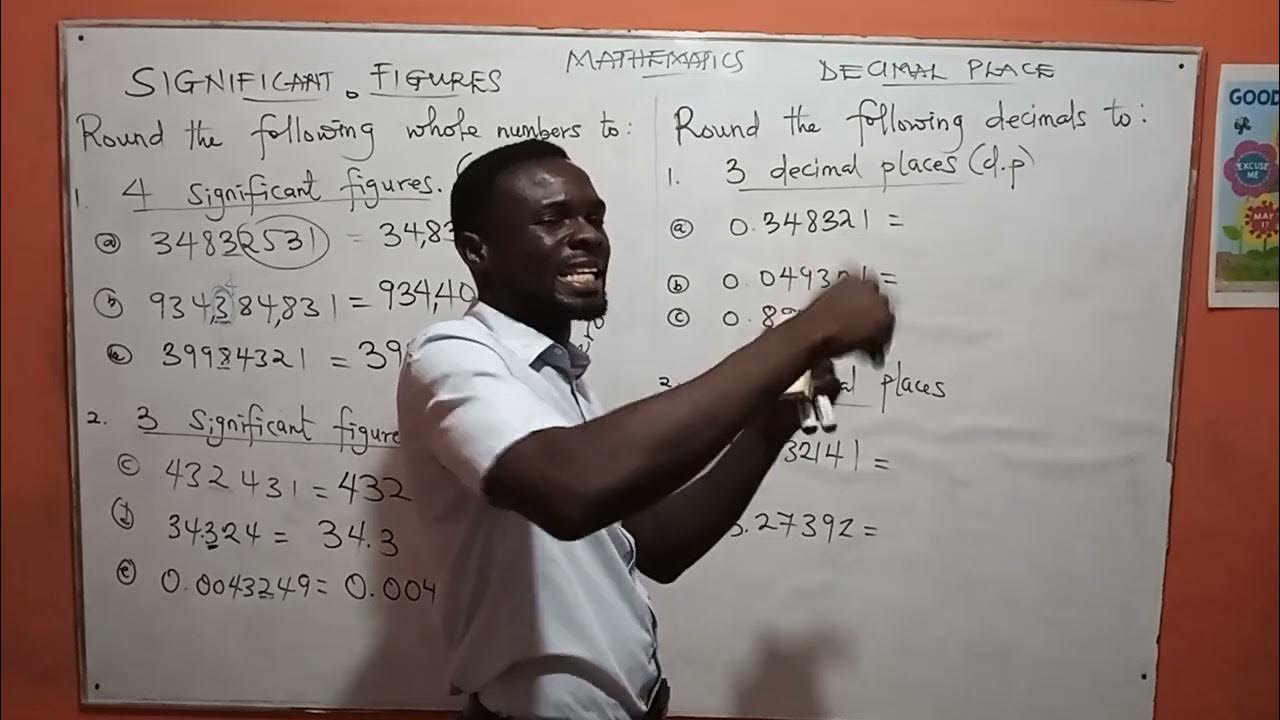 Rounding whole numbers and decimals to a given significant figures and ...