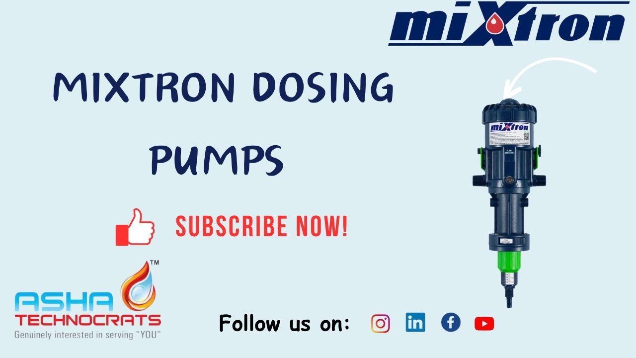 How a Mixtron Dosing Pump Works / ASHA TECHNOCRATS / #dosingpump # ...