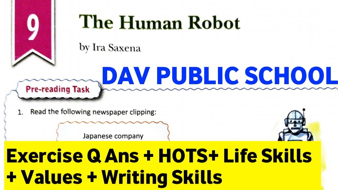 ||DAV Class 7 English Ch-9 The Human Robot Full Solution||DAV Class 7 ...