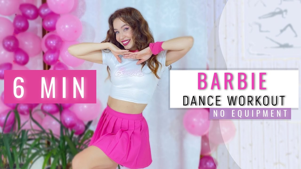 6 MIN BARBIE DANCE WORKOUT - Fun Cardio Session Moods: cute, latin ...