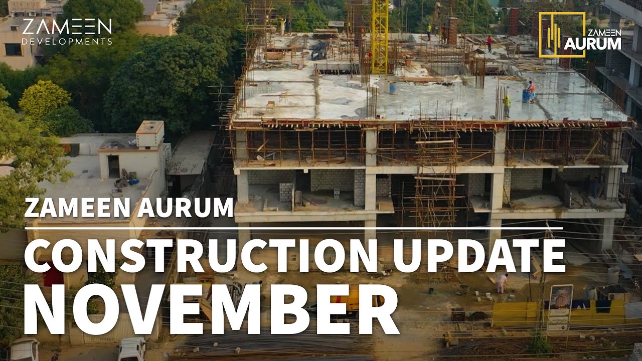 Zameen Aurum Construction Update - November 2022 - YouTube