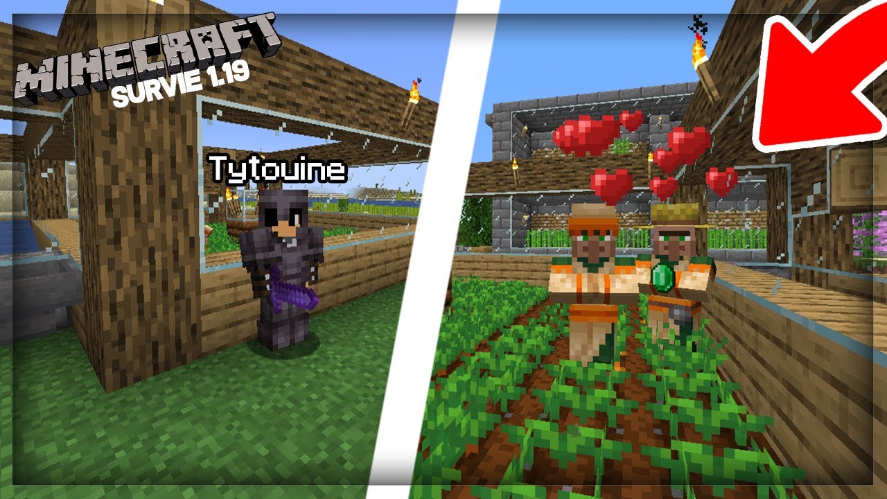 Construction d'une FERME à VILLAGEOIS 100% automatique en 1.19 ! - YouTube