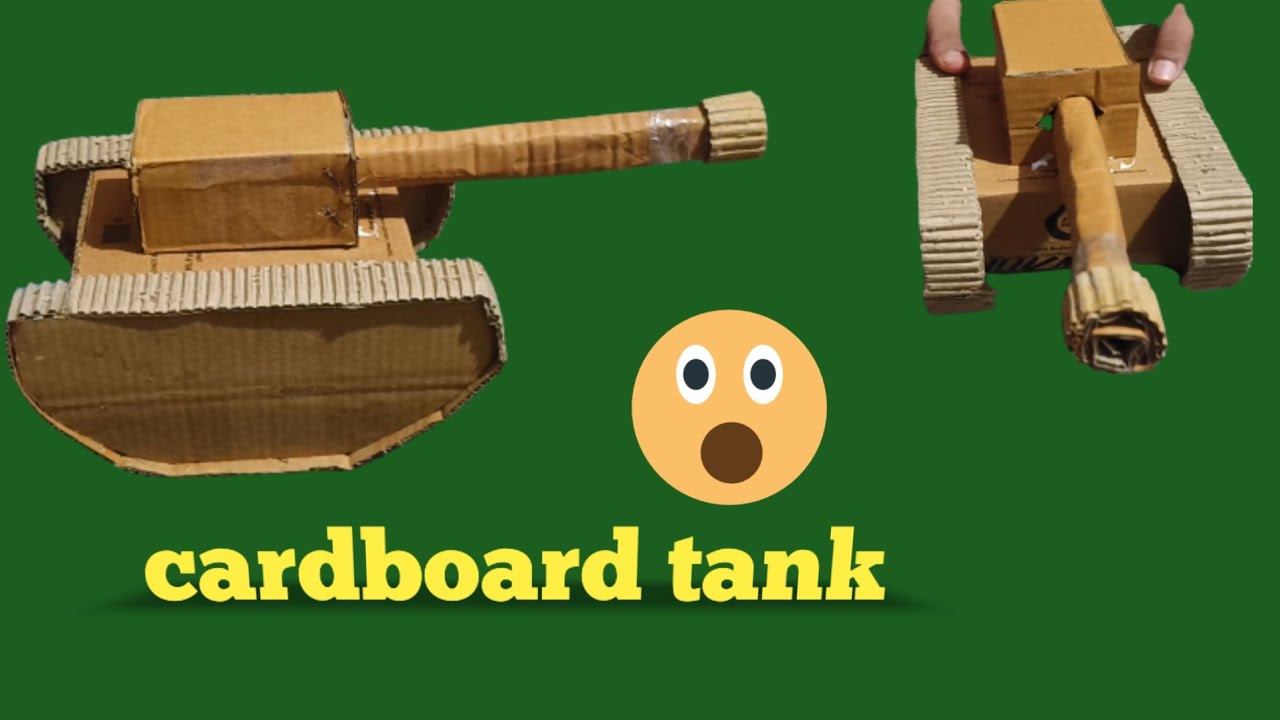HOW to make cardboard tank easy way 😮#cardboardcraft #youtubevideo ...