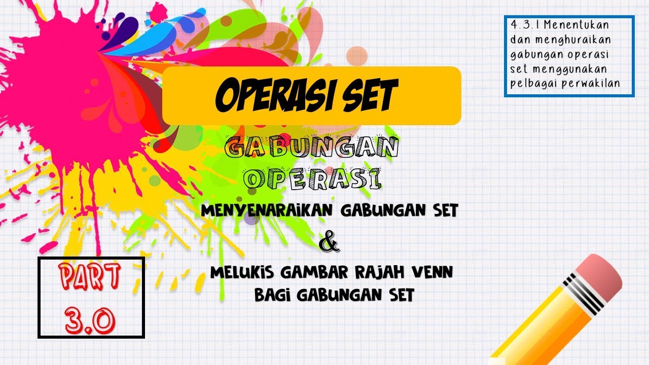 OPERASI SET [PART 3.0]/GABUNGAN OPERASI SET/ MATHFORM4 #matematik # ...