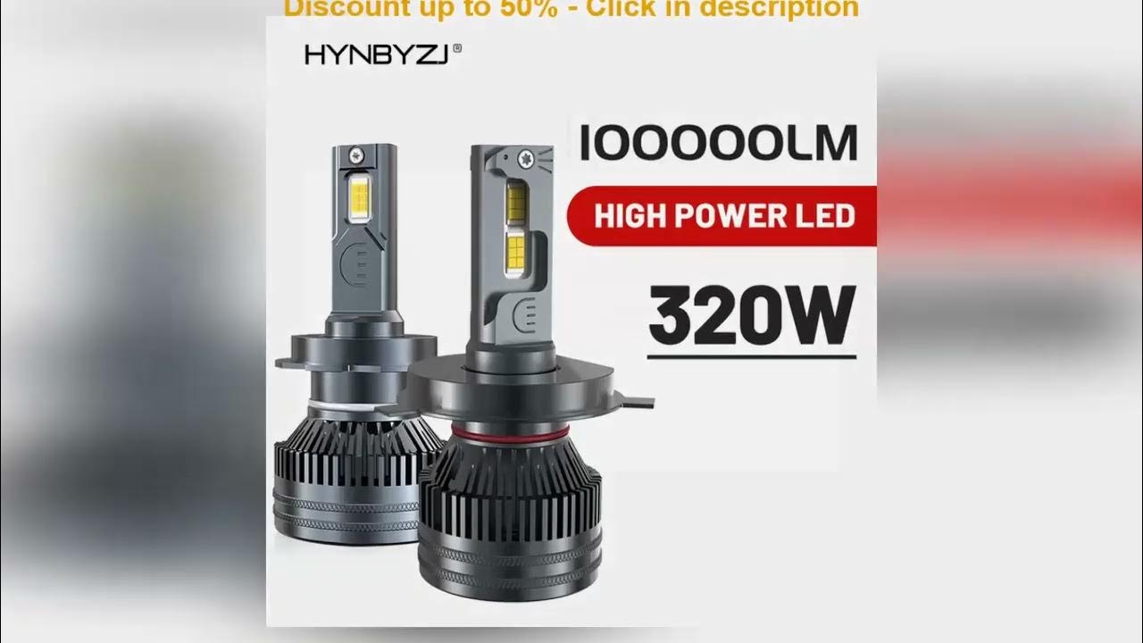 HYNBYZJ H7 H4 H11 LED Headlight 320W High Power H1 H8 H9 HB4 HB3 9005 9006 9012 Turbo Lamp 6000K ...