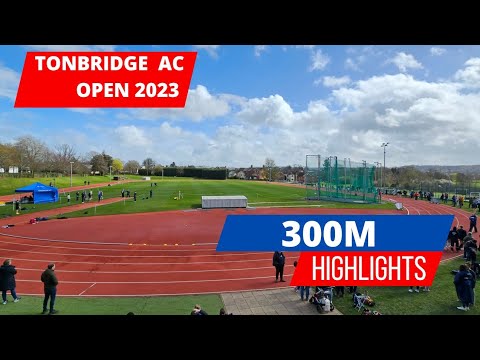 Tonbridge AC Easter Monday Open 2023 - 300m Races - YouTube