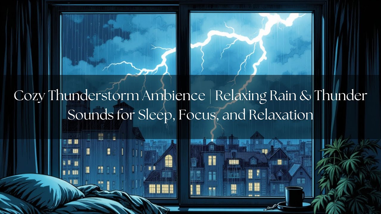 Cozy Thunderstorm Ambience | Relaxing Rain & Thunder Sounds for Sleep ...