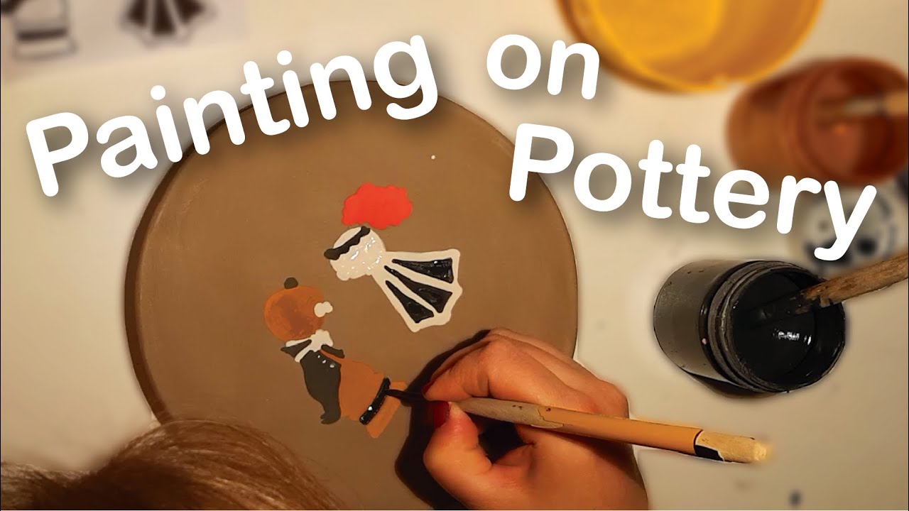 Painting on Pottery- I give some tips on painting with underglazes ...