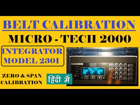 BELT CALIBRATION PROCESS - MICRO TECH 2000 - INTEGRATOR MODEL 2301 ...