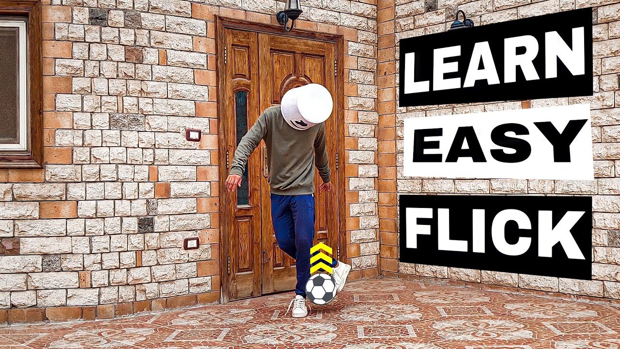 LEARN EASY FLICK UP - REVERSE CLAMP | learn football skills... - YouTube