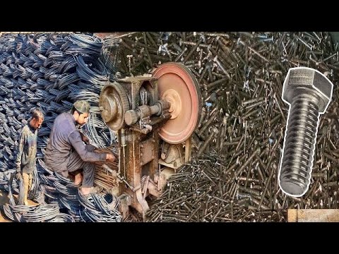 Powerfull Production Of Hex Bolts Amazing Process | Quickly ...
