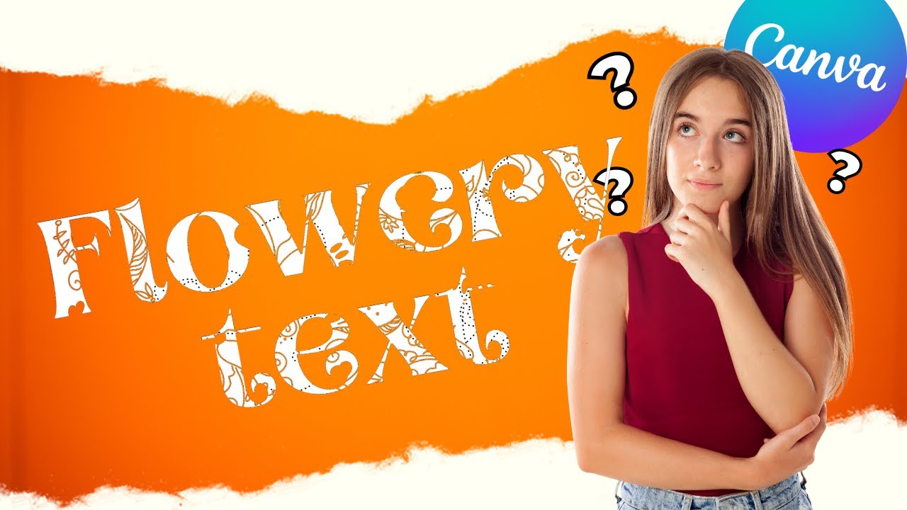 Floral Typography Text Effect with Free Canva | Easy Canva Tutorial ...