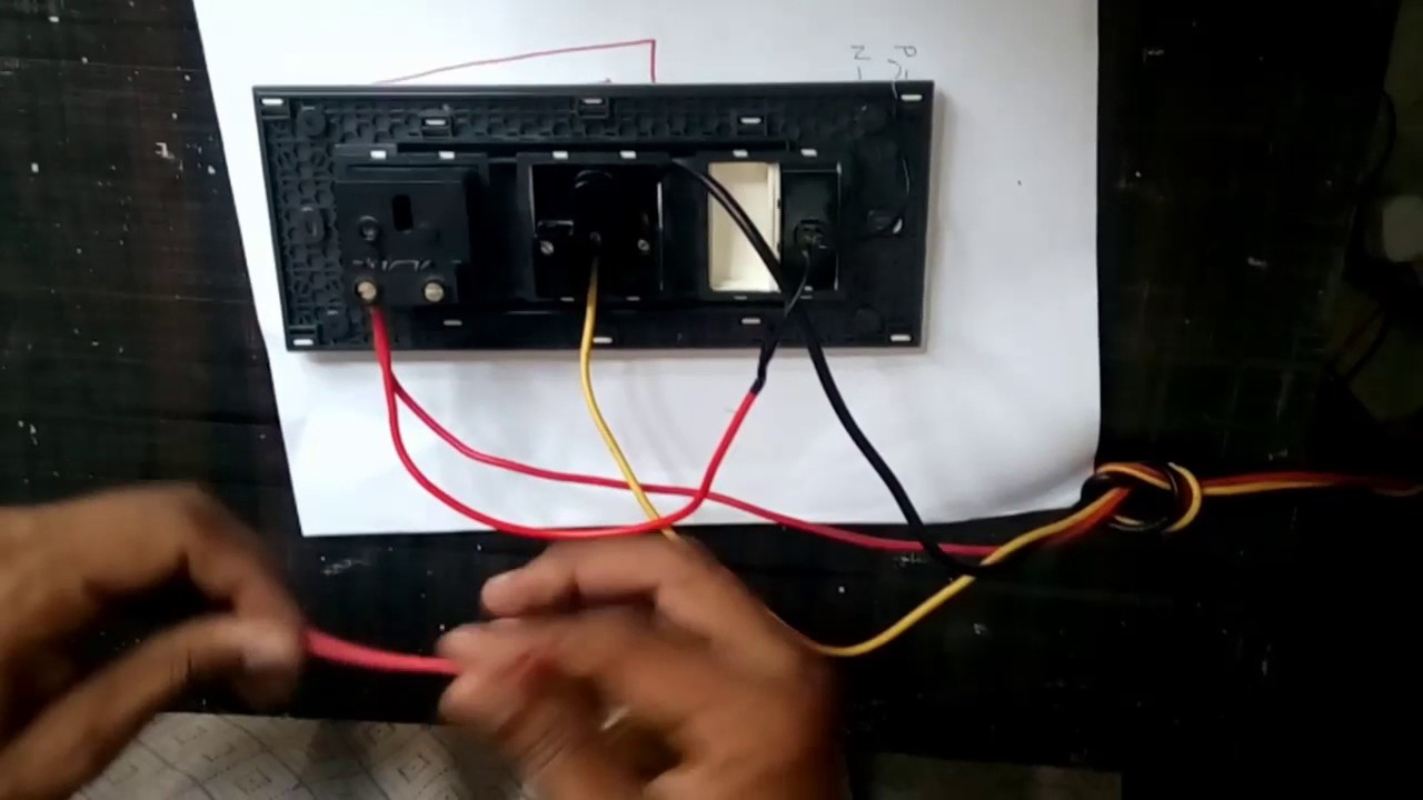 Power socket board connection working or wiring | YK Electrical - YouTube