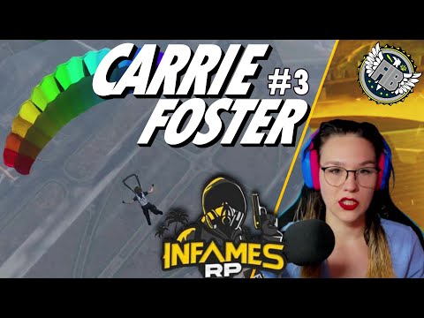 #3 PRUEBAS de SALTO en PARACAIDAS 🪂| 👮🏻 FIB INFAMES RP 💛 Carrie Foster