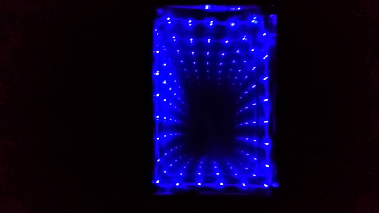 Upgraded infinity mirror end Table. - YouTube