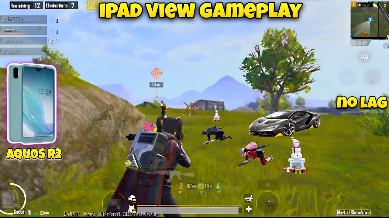 Aquos R2 Livik Gameplay 🔥ipad view ️|Aquos R2 pubg test 2023 - YouTube